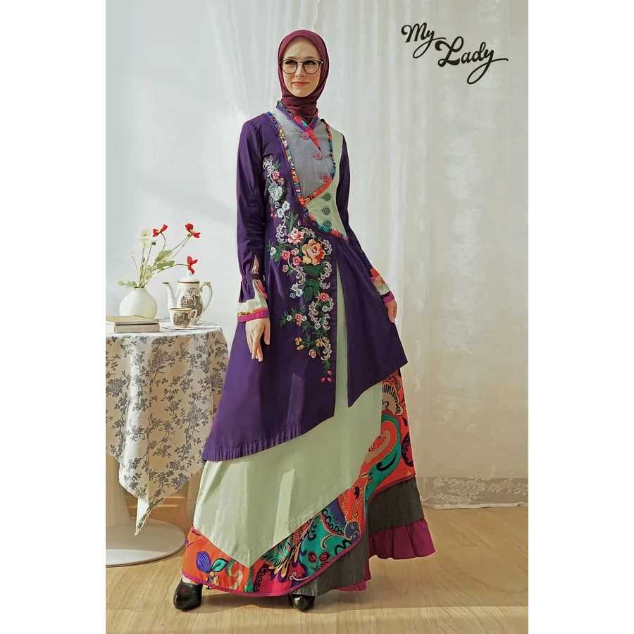 Jual Tuneeca Gamis Azzahratul T-0523011 / My Lady / Gamis kekinian ...