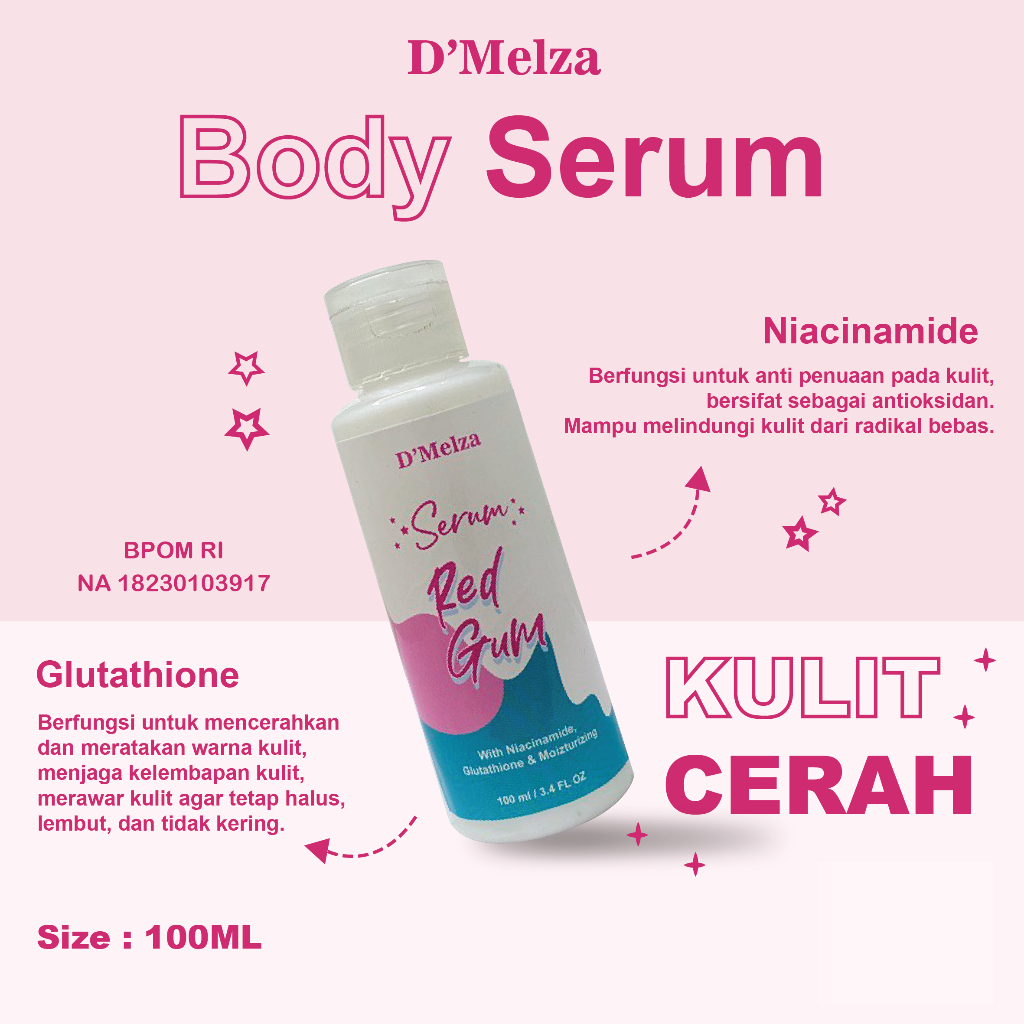 Jual Body Serum- D'Melza Body Serum Mencerahkan Melembabkan Kulit ...
