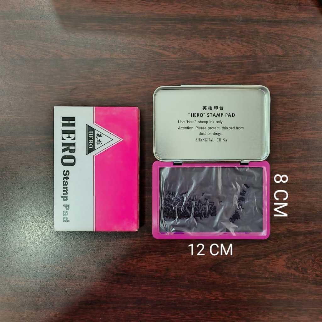 Jual Stamp Pad HERO 1460 Besar / Bantal Stempel / Bak Stempel / Tinta ...