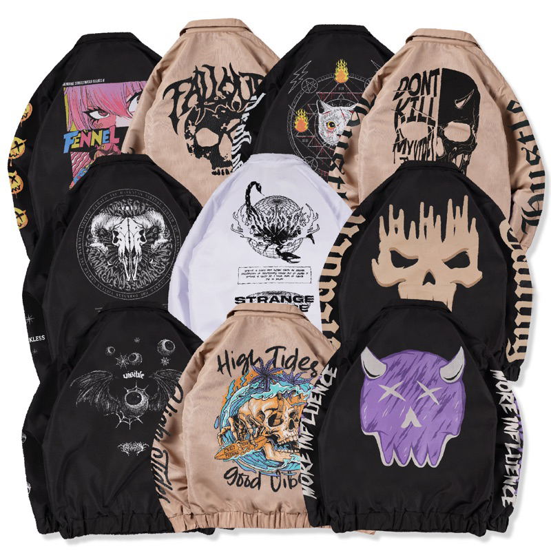 Jual [N00905] Jaket Vintage Distro Motif -VISIBLE- | Shopee Indonesia