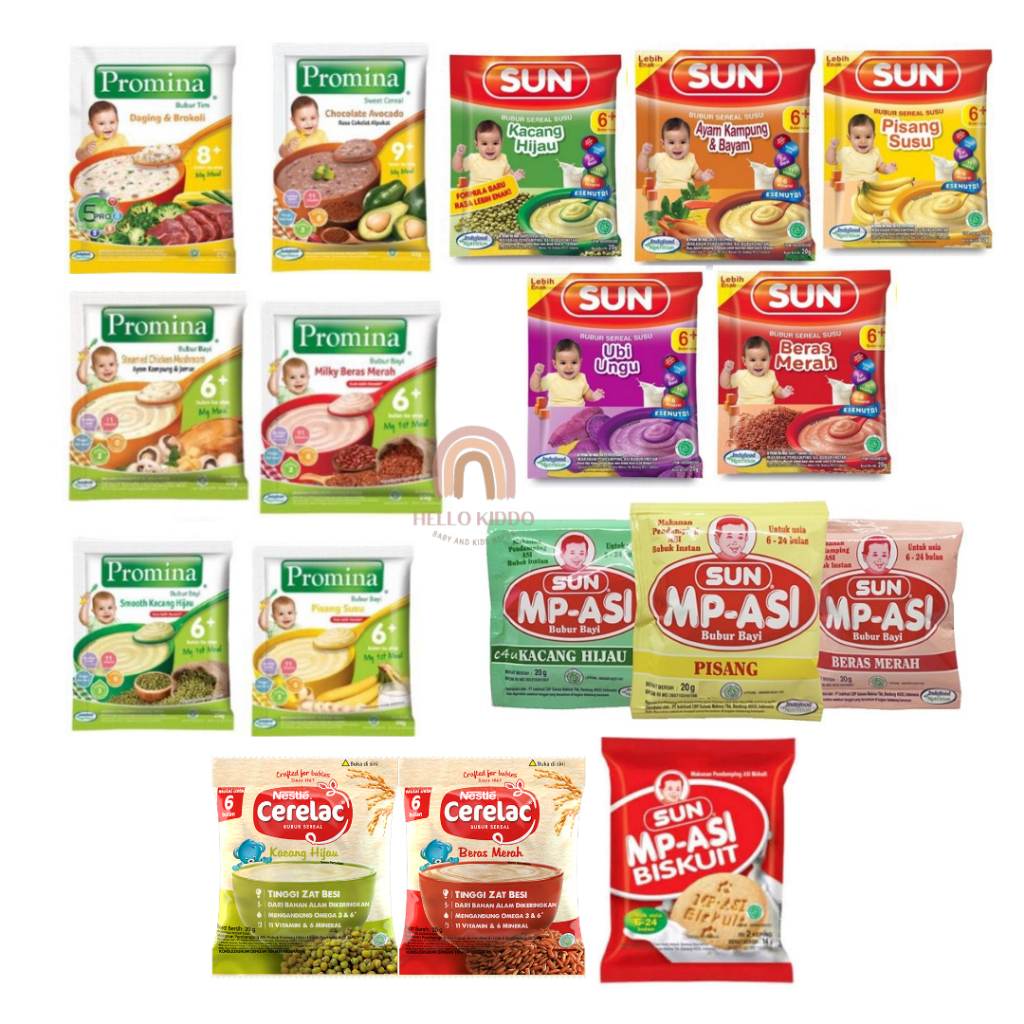 Jual PROMINA SUN CERELAC SACHET 20G BUBUR BAYI MPASI BAYI/BUBUR FORTIF ...