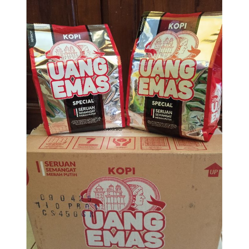 Jual KOPI UANG EMAS 350GRAM( GRATIS GELAS) | Shopee Indonesia