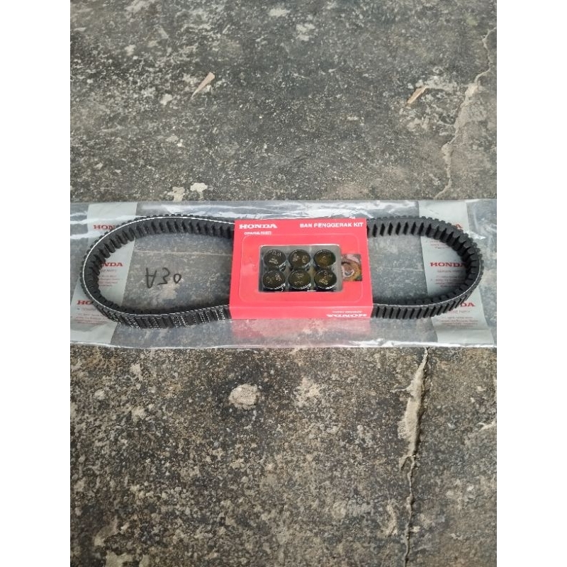 Jual Vanbelt Vanbel V Belt VBelt Fanbel Panbelt Set Roller Penggerak Honda Genio Beat Street LED ...