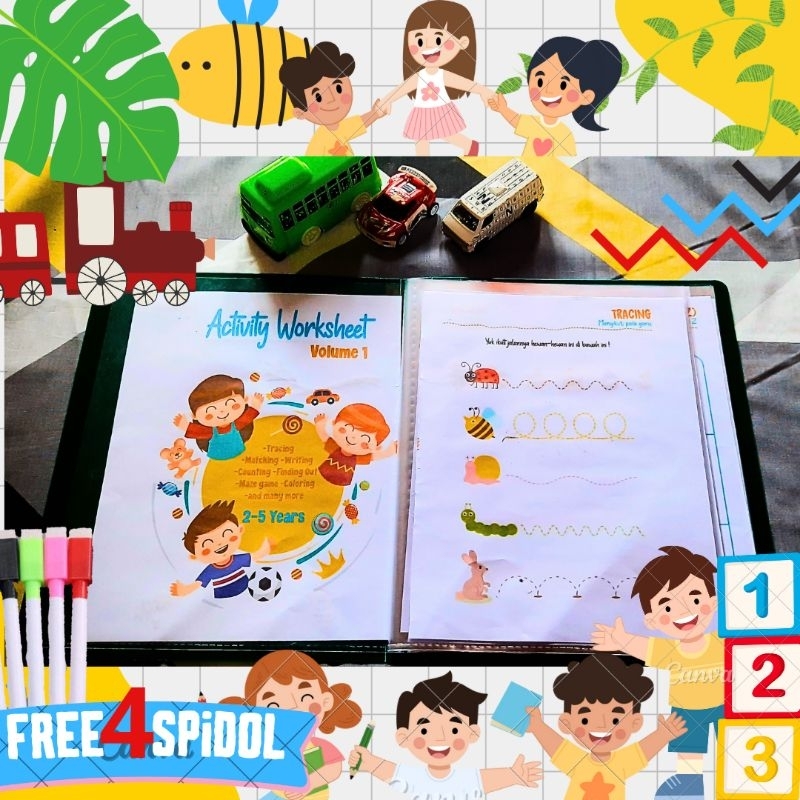 Jual WORKSHEET BUKU ANAK UMUR 2-5 TAHUN aktivitas pertamaku Buku ...