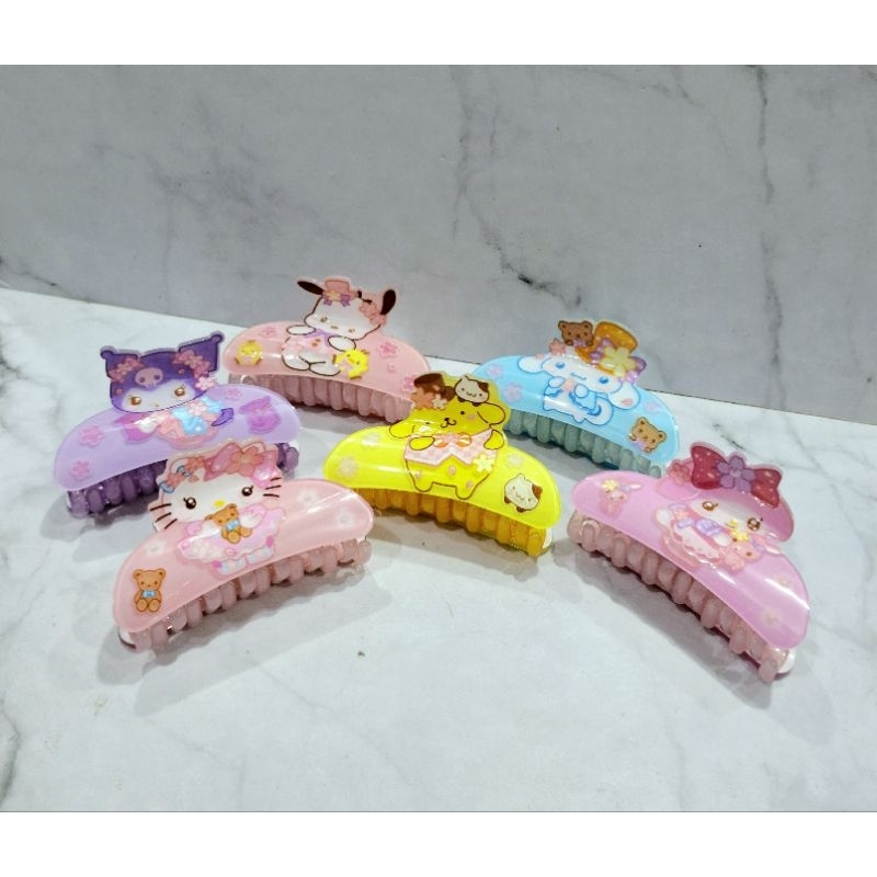 Jual jepit sanrio / salon sanrio / jepit rambut / jedai / jepit kuromi / jepit hello kitty ...