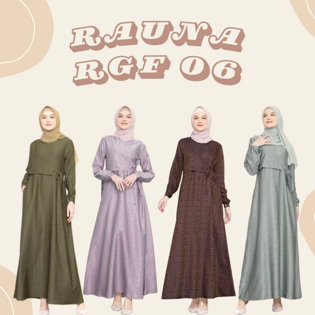 Jual [RAUNA] BAJU GAMIS/DRESS RAUNA // RGF 06 // BAJU KONDANGAN // BAJU ...