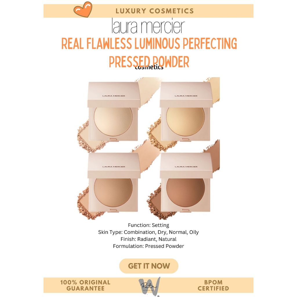 Jual LAURA MERCIER Real Flawless Luminous Perfecting Pressed Powder ...
