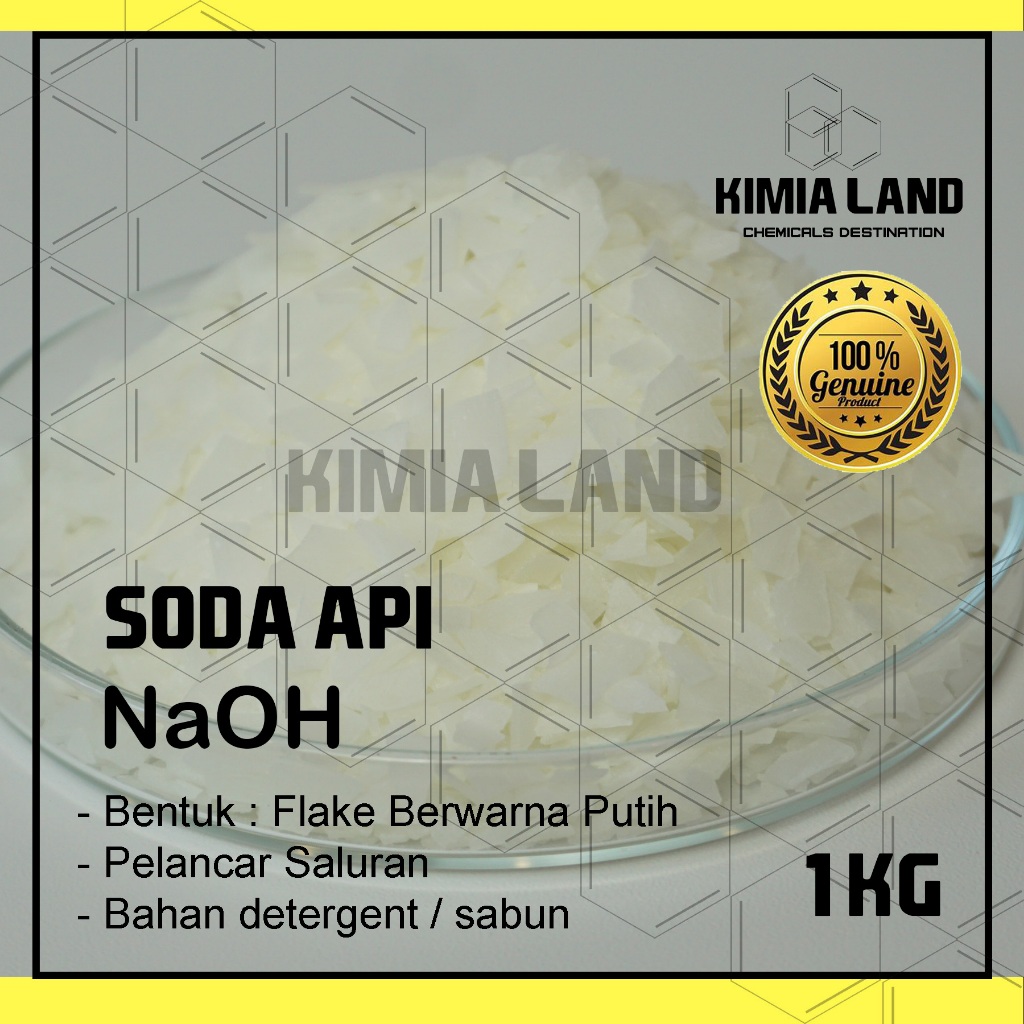 Jual Soda Api / Caustic Soda / NaOH / Natrium Hidroxida 1kg | Shopee ...