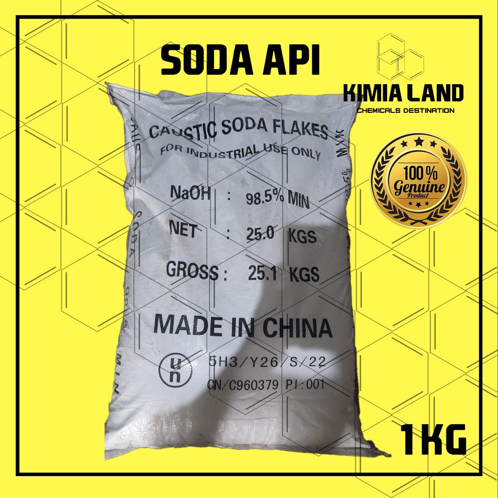 Jual Soda Api / Caustic Soda / NaOH / Natrium Hidroxida 1kg | Shopee ...