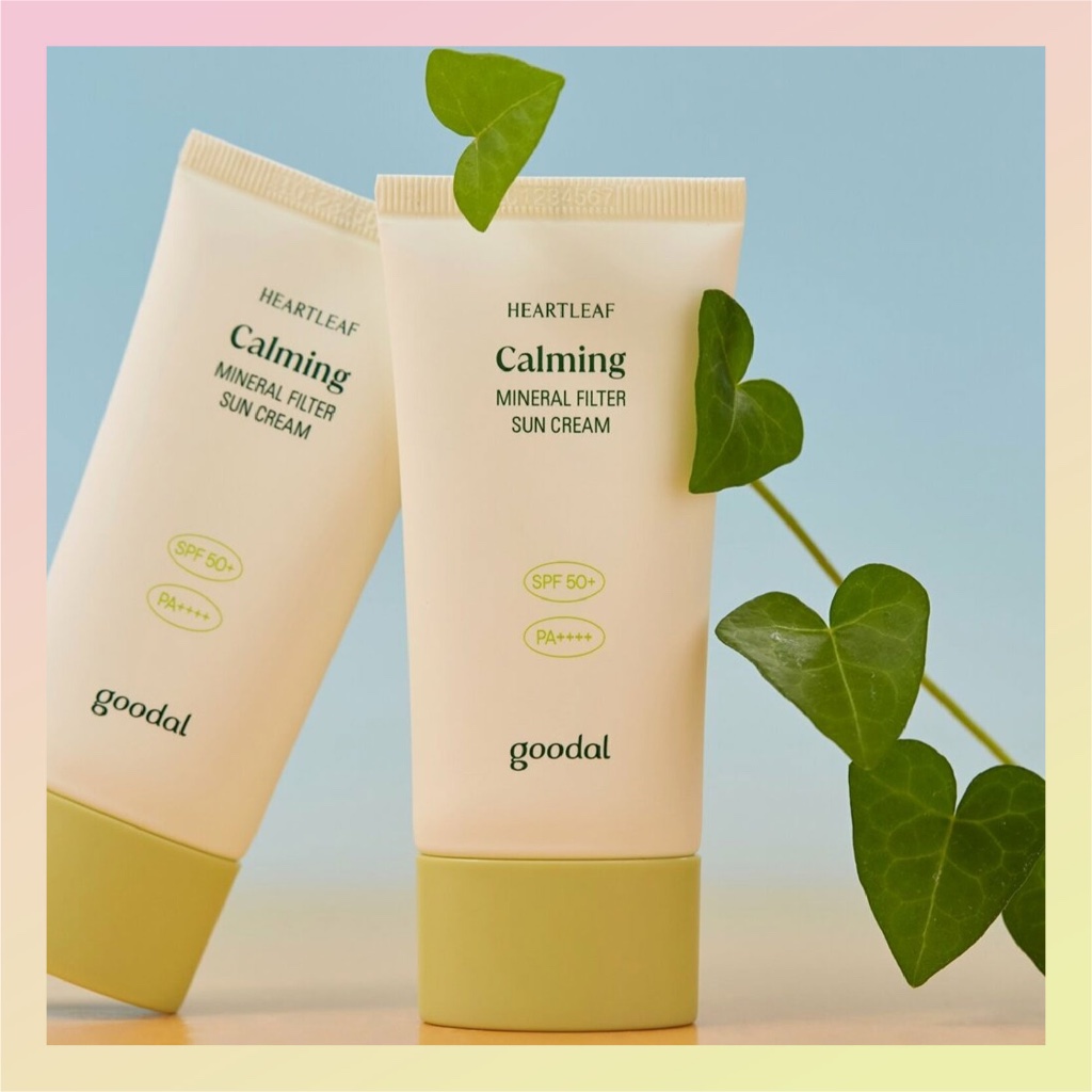 Jual GOODAL Heartleaf Calming Mineral Filter Sun Cream 50mL (1+1 ...