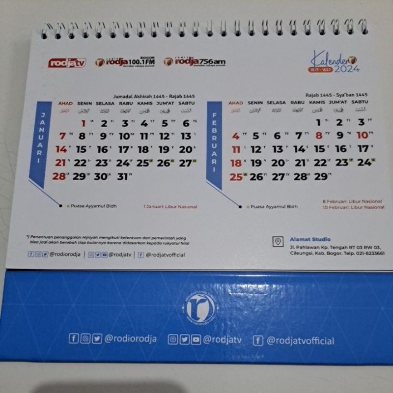 Jual Kalender Meja Rodja Tahun 2024 M | Shopee Indonesia