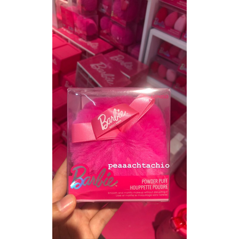 Jual MINISO X BARBIE powder puff tools makeup bedak tabur barbie ...