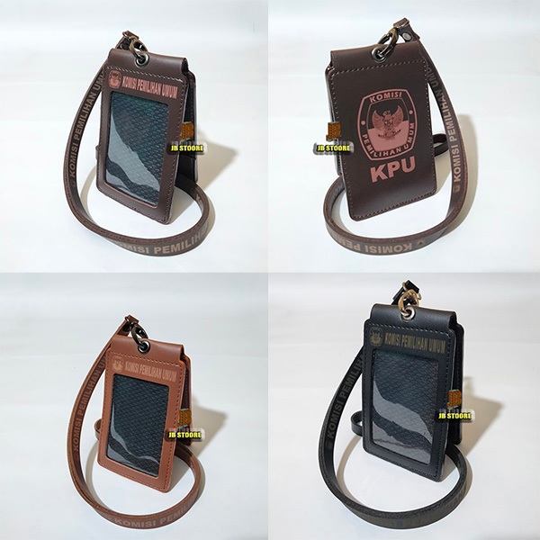 Jual Tempat Id Card KPU Kulit / Id Card Holder Kpu Gantung / name tag ...