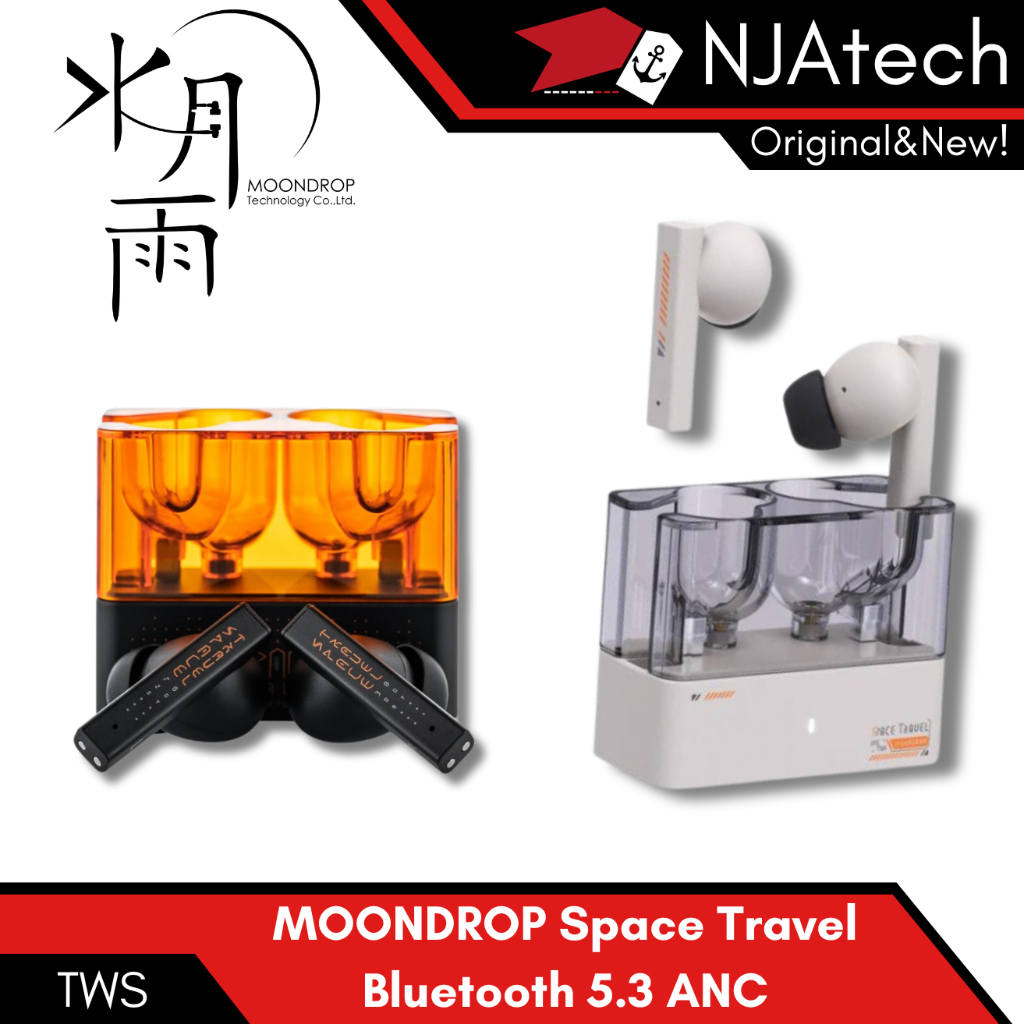 Jual TWS Moondrop Space Travel ANC Bluetooth 5.3 True Wireless Earphone ...