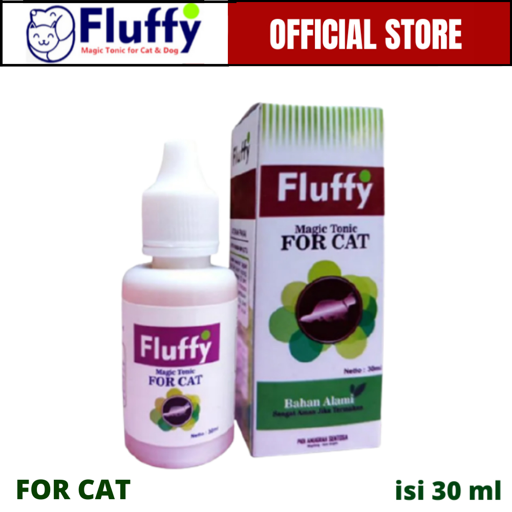 Jual Fluffy Magic Tonic for Cat 30 ml Obat Vitamin Penghilang Kutu ...