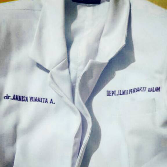 Jual Bayar Di Tempat BORDIR NAMA,NAME TAG,LOGO(JAS DOKTER/SNELI,JAS ...