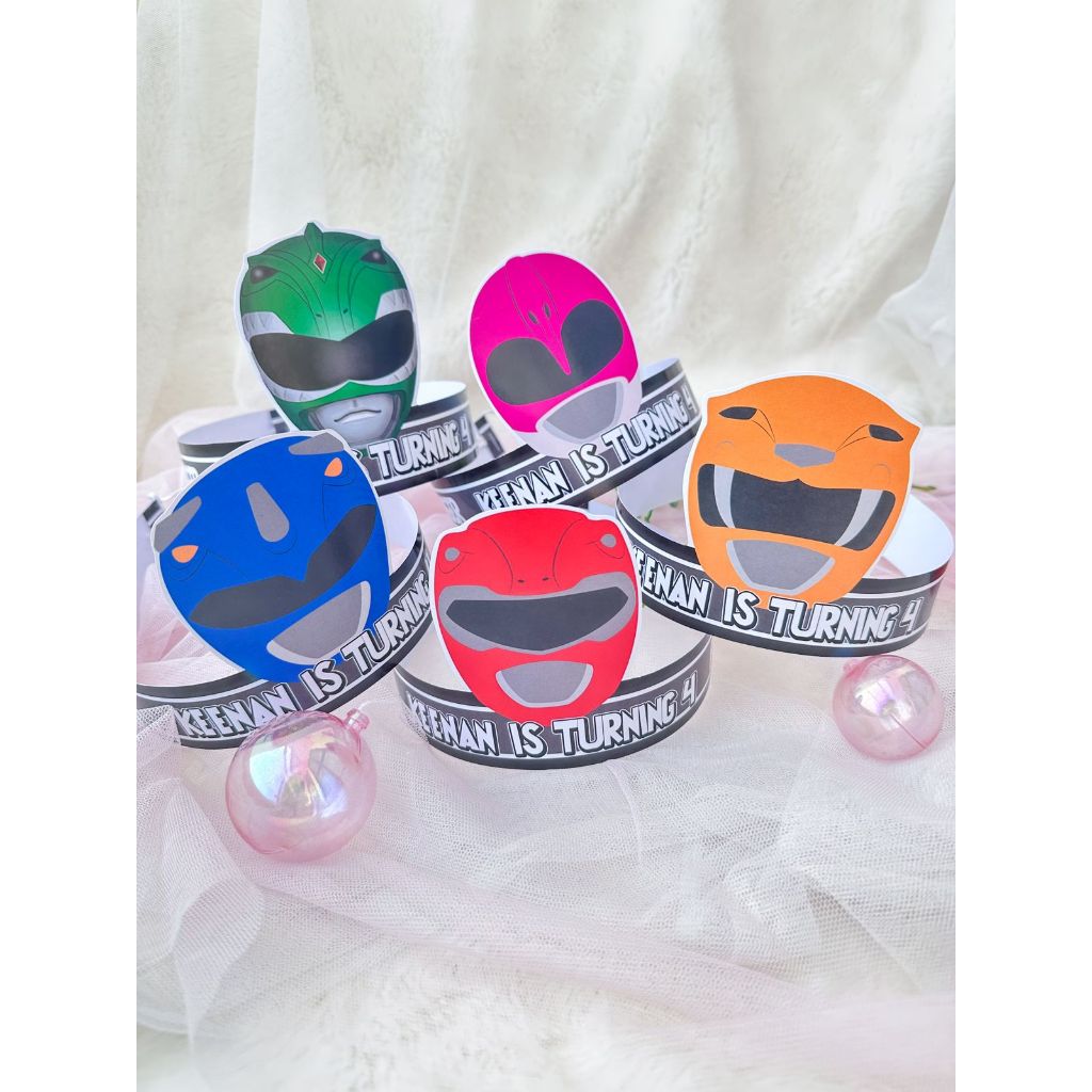 Jual Power Rangers - Topi Ulang Tahun Anak / Hiasan Kepala Birthday ...