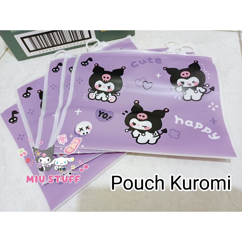 Jual Pouch Ziplock Zip Lock A5 Wadah Tempat Sebaguna gambar Kuromi ...