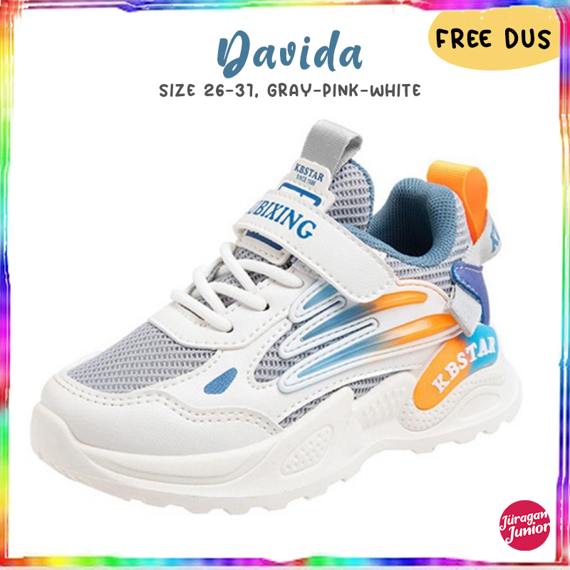 Jual Juragan Junior [COD] Sepatu DAVIDA Sepatu Anak Laki-Laki Dan ...