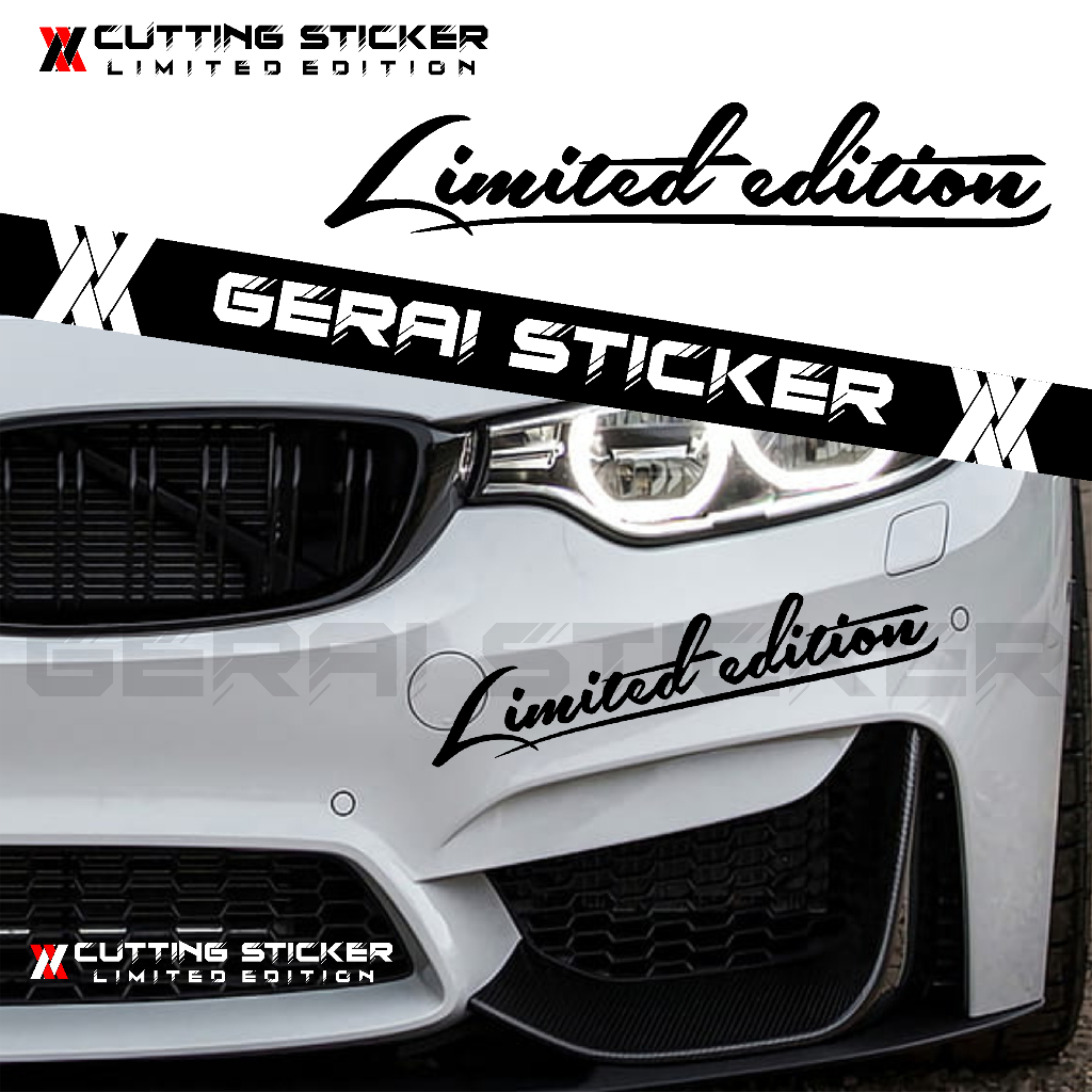 Jual Sticker Limited Edition stiker motor mobil Cutting sticker mobil ...