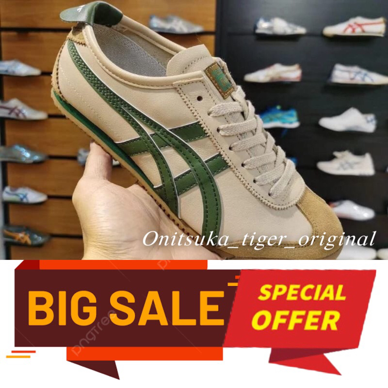 Jual Sepatu 0nitsuka Tiger 0RIGINAL Mexico 66 Beige green “Unisex” free ...