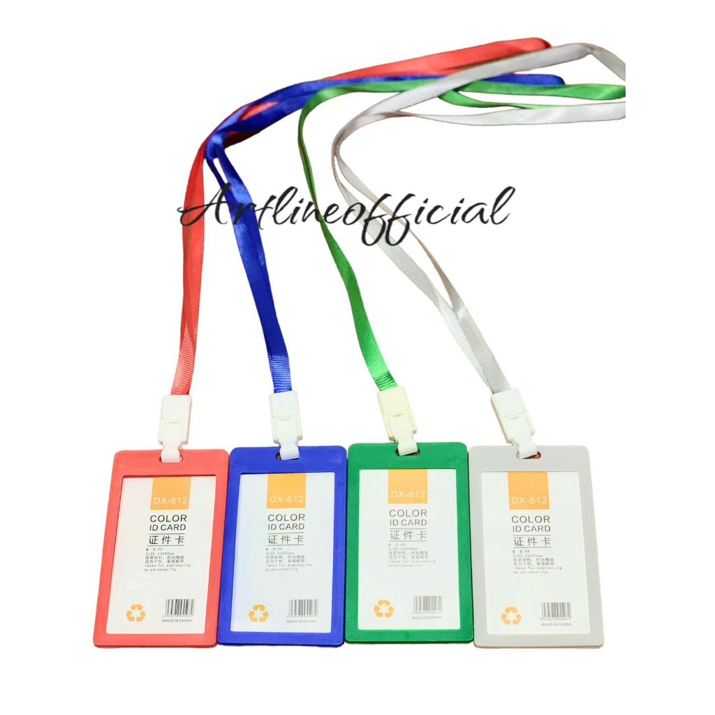 Jual ID Card DX 612 | 1 Set Nametag dengan Tali Import | Lanyard name ...