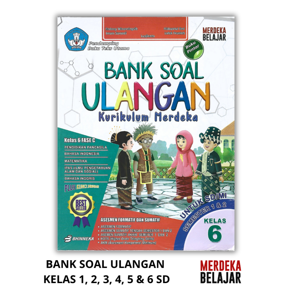 Jual BUKU BANK SOAL ULANGAN KURIKULUM MERDEKA - KELAS 1 s/d 6 SD/MI | Shopee Indonesia