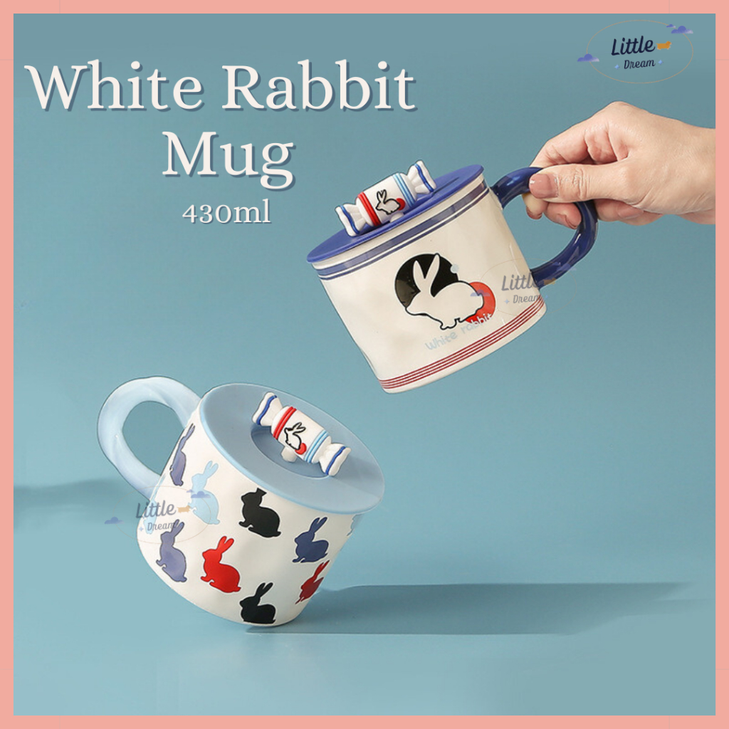 Jual White Rabbit Mug Lucu Viral / Gelas Kelinci Lucu Hadiah Anak ...