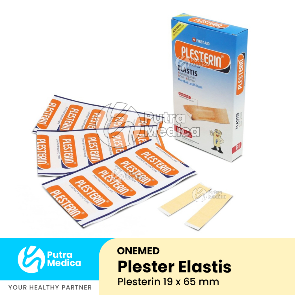 Jual Onemed First Aid Plesterin Elastis - 1 Box / Plester Perekat ...