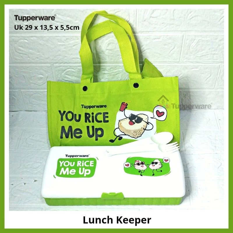 Jual Set Tempat Makan Anak - Lunch Keeper Hijau Tupperware | Shopee ...