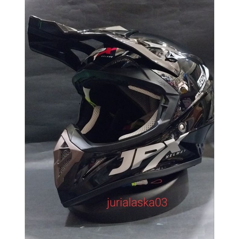 Jual HELM JPX CROSS FOX 1 POLOS | HELM CROSS | Shopee Indonesia