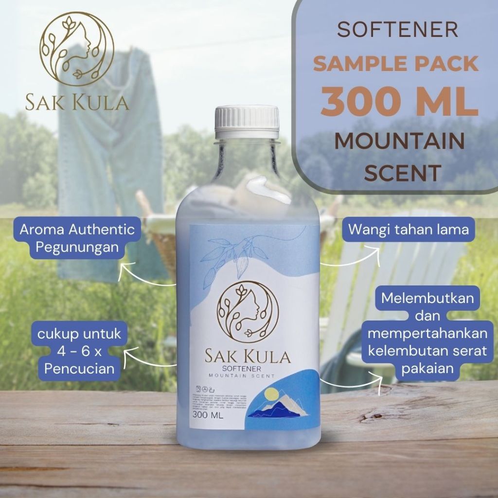 Jual Sak Kula Softener Sample Pack Mountain Scent 300ml | Shopee Indonesia