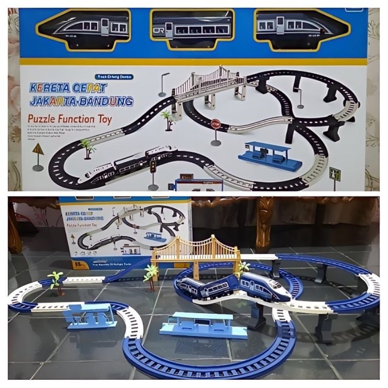 Jual Mainan Kereta Api MRT Baterai Track Besar Edukasi - Set Trek Kereta Electric LRT Express ...