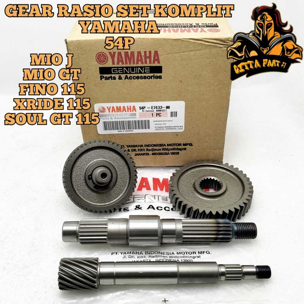 Jual GIGI GEAR RASIO SET KOMPLIT 4 MACAM ASLI ORIGINAL YAMAHA 54P KUALITAS ASLI ORIGINAL YAMAHA ...