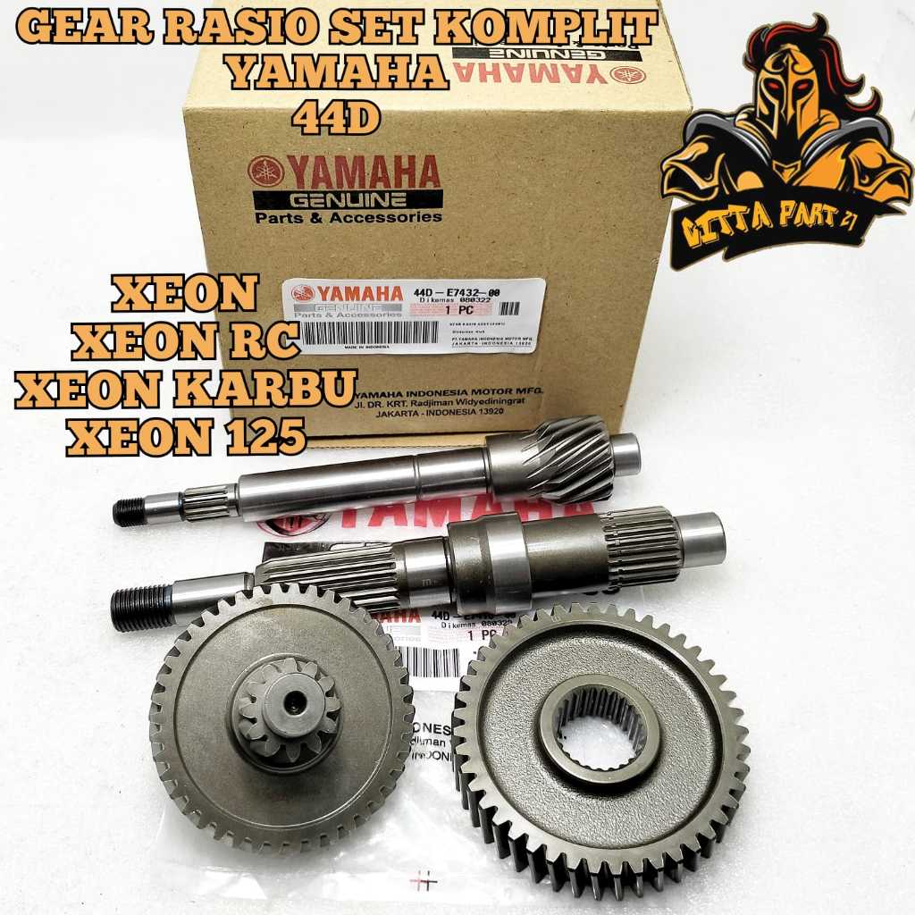 Jual GIGI GEAR RASIO SET KOMPLIT 4 MACAM ASLI ORIGINAL YAMAHA YGP 44D ...