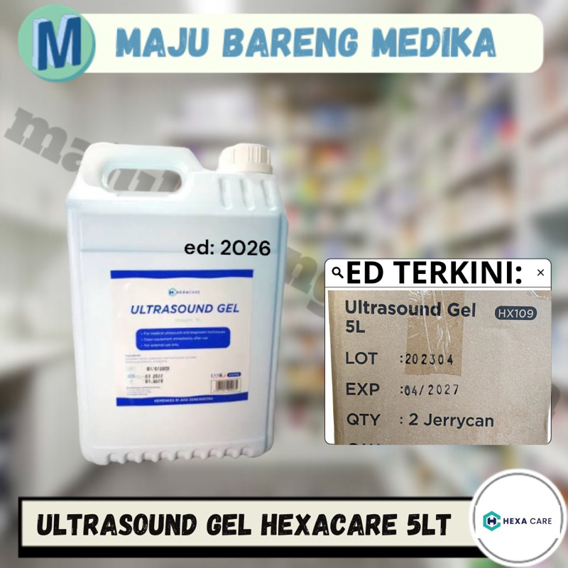 Jual Ultrasound Gel Jelly USG Hexacare 5 Liter / Ultrasound / Hexacare Ultrasound 5 Liter ...
