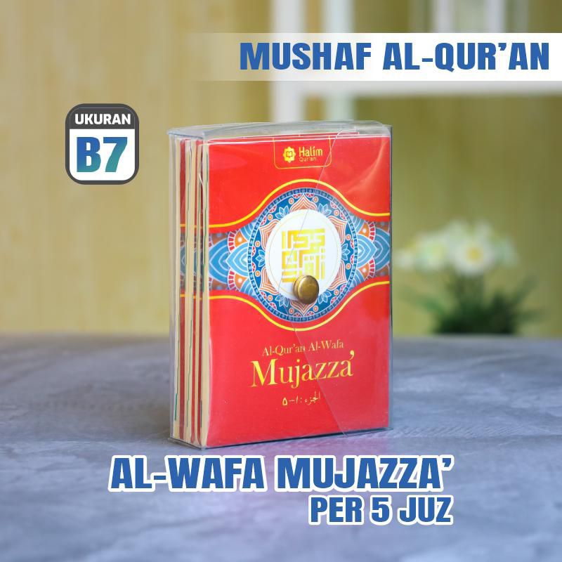 Jual Al Quran Al Wafa Mujazza Per 5 Juz Rubu Ukuran B7 Box Mika ...