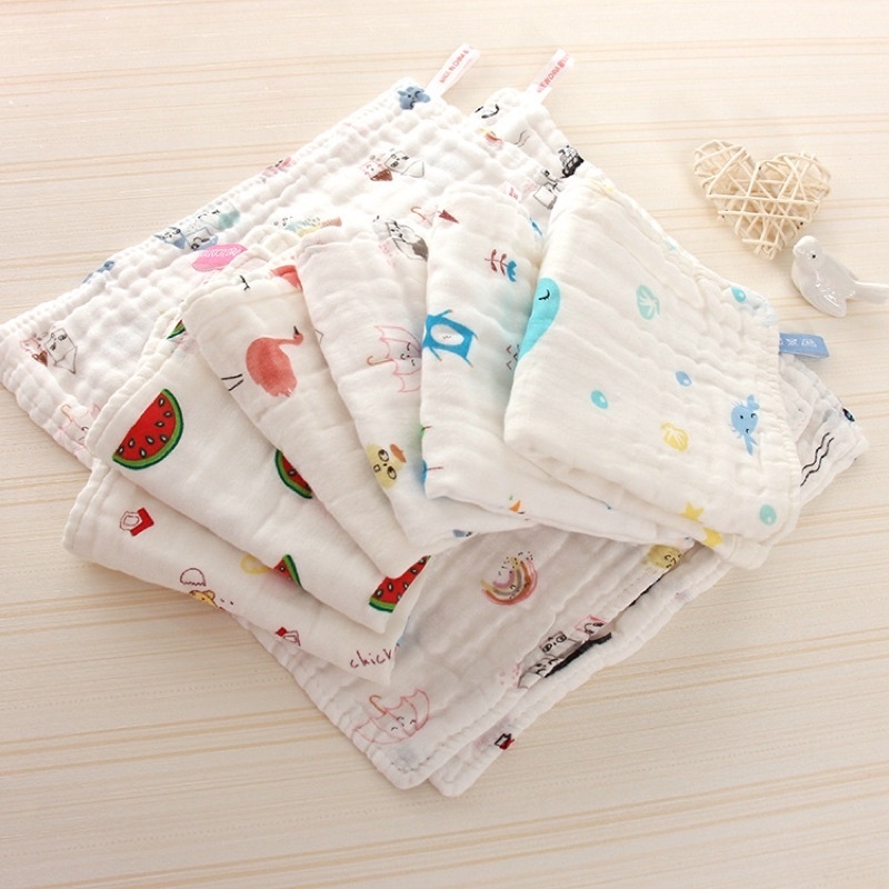 Jual Sapu Tangan Bayi Enam Lapis Kain Kasa Sleber Air Liur Bayi (Motif ...
