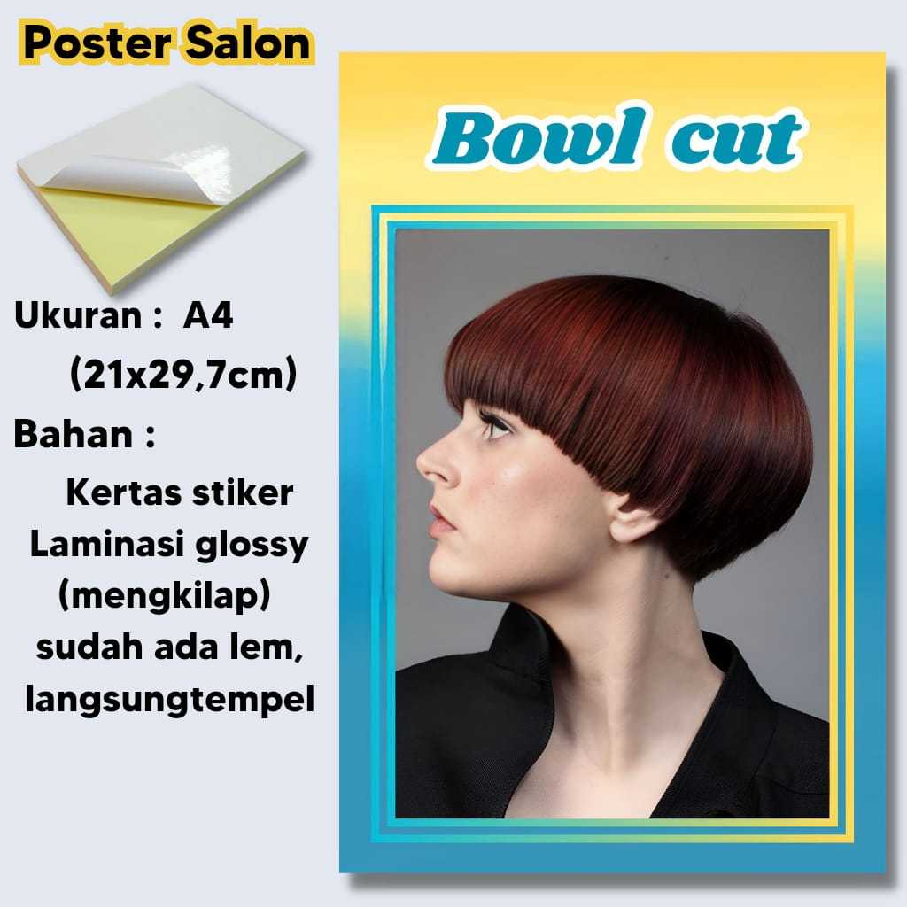Jual Poster salon poster model rambut wanita poster barbershop poster ...