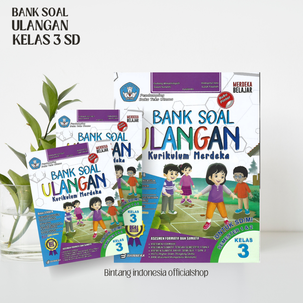 Jual Bank Soal Ulangan Kelas 3 SD/MI Kurikulum Merdeka | Shopee Indonesia
