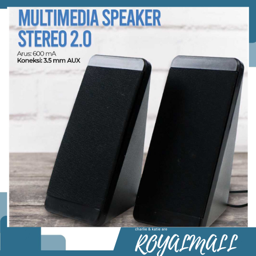 Jual Multimedia Active Speaker Stereo 2.0 3.5mm / Speaker Spiker ...