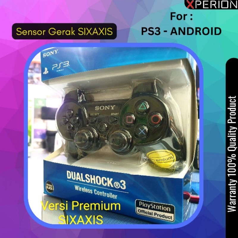 Jual Stik gamepad Sony PS3 DS3 SIXAXIS Motion sensor Deluxe pack versi PREMIUM | Shopee Indonesia