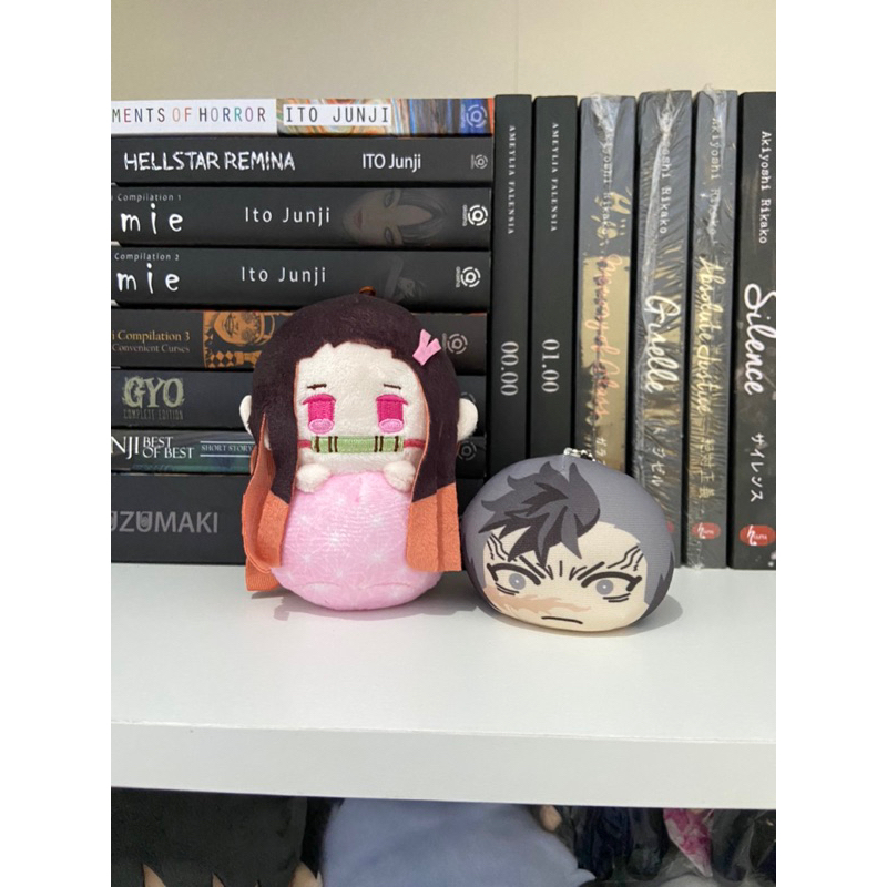 Jual Omanju Plush Mochi Keychain Nezuko Kamado Genya Shinazugawa ...