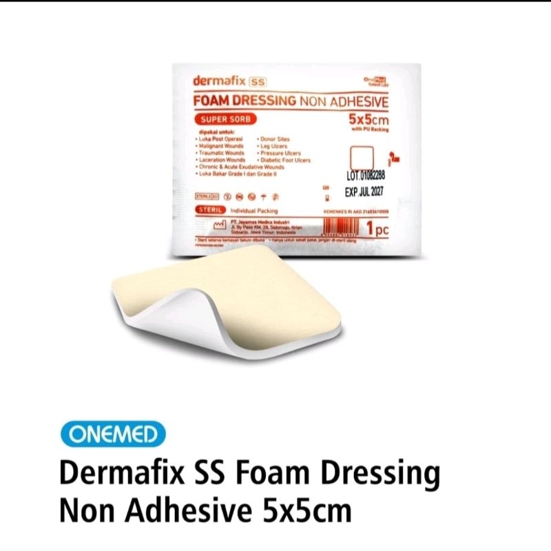 Jual Dermafix SS super sorb foam dressing non adhesive 5x5 cm pcs ...