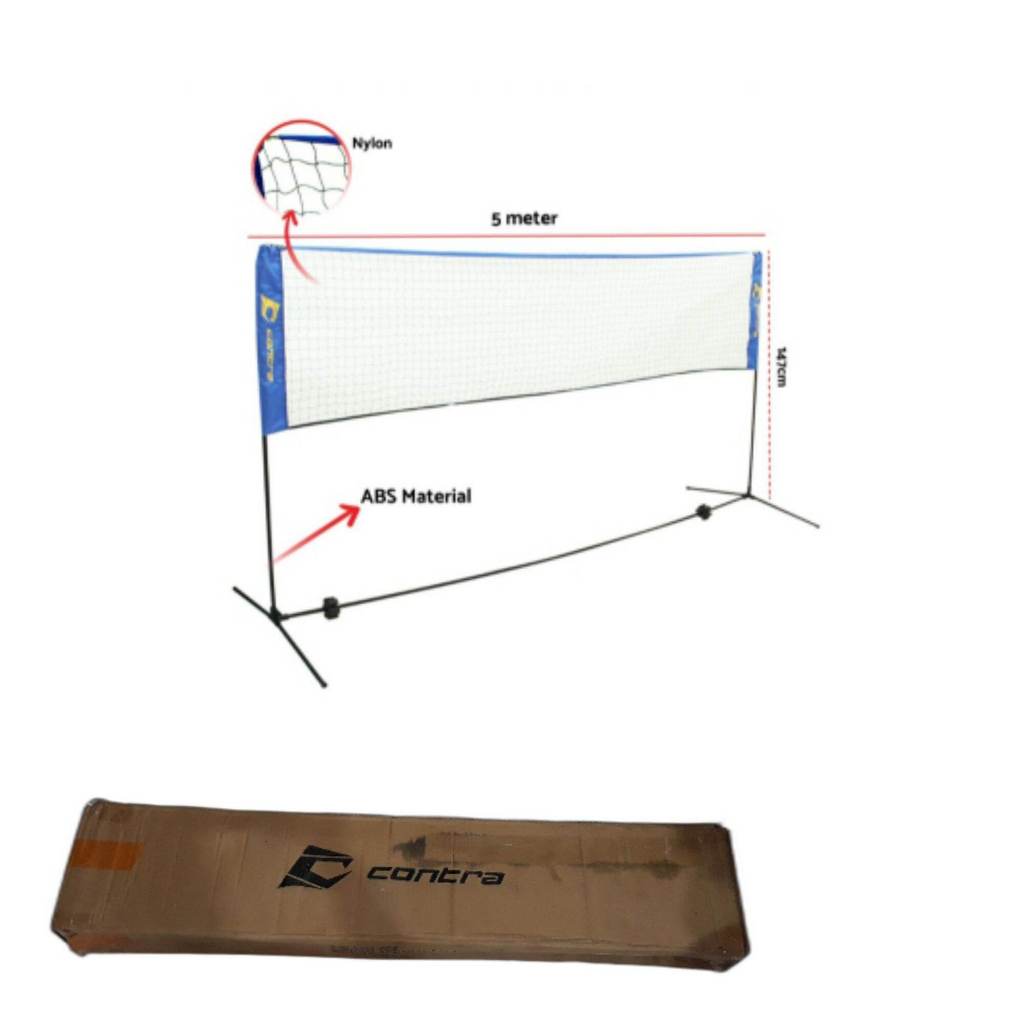 Jual Tiang Net Badminton Portable Contra / Badminton Portable Pole ...