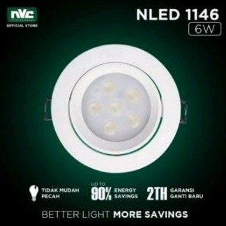 Jual Downlight LED Spotlight 6 Watt 4000K CoolWhite NVC NLED1146ND ...