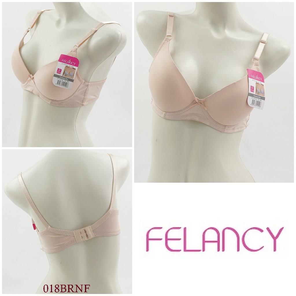 Jual Bra Wanita Tanpa Kawat Busa Tipis Full Cup FELANCY Motif Polos Pakaian Dalam Underwear 018F ...