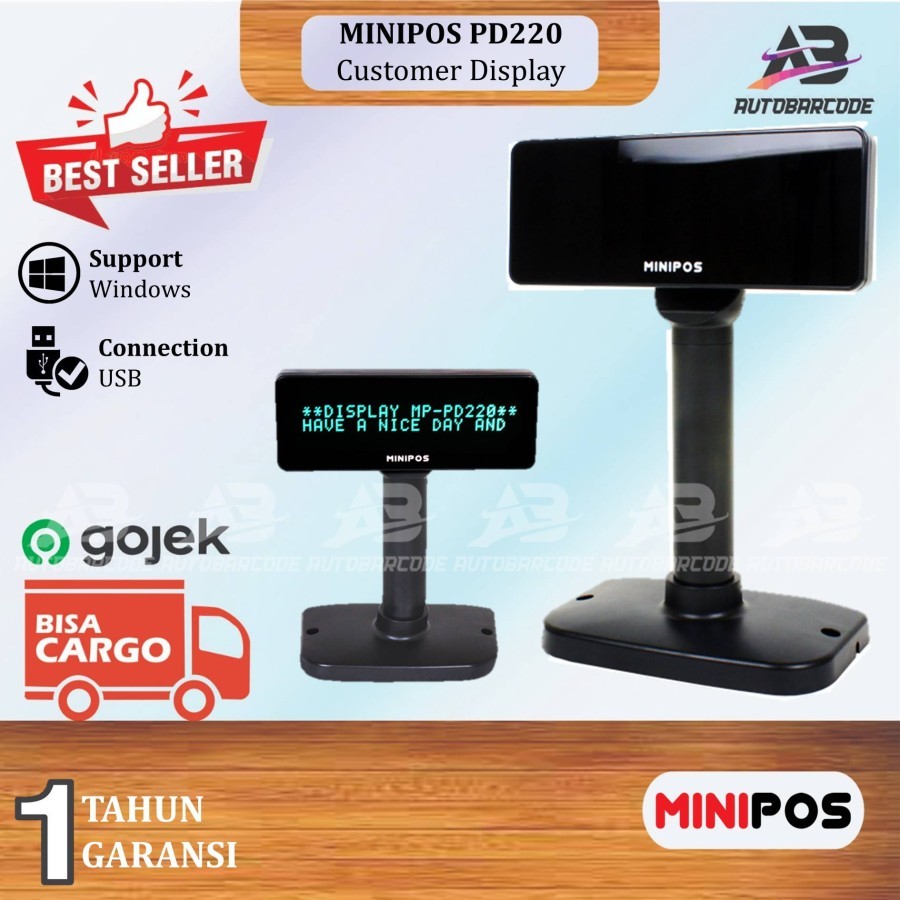 Jual CUSTOMER DISPLAY MINIPOS MP-PD220 / MP PD 220 / MP PD220 POLE ...