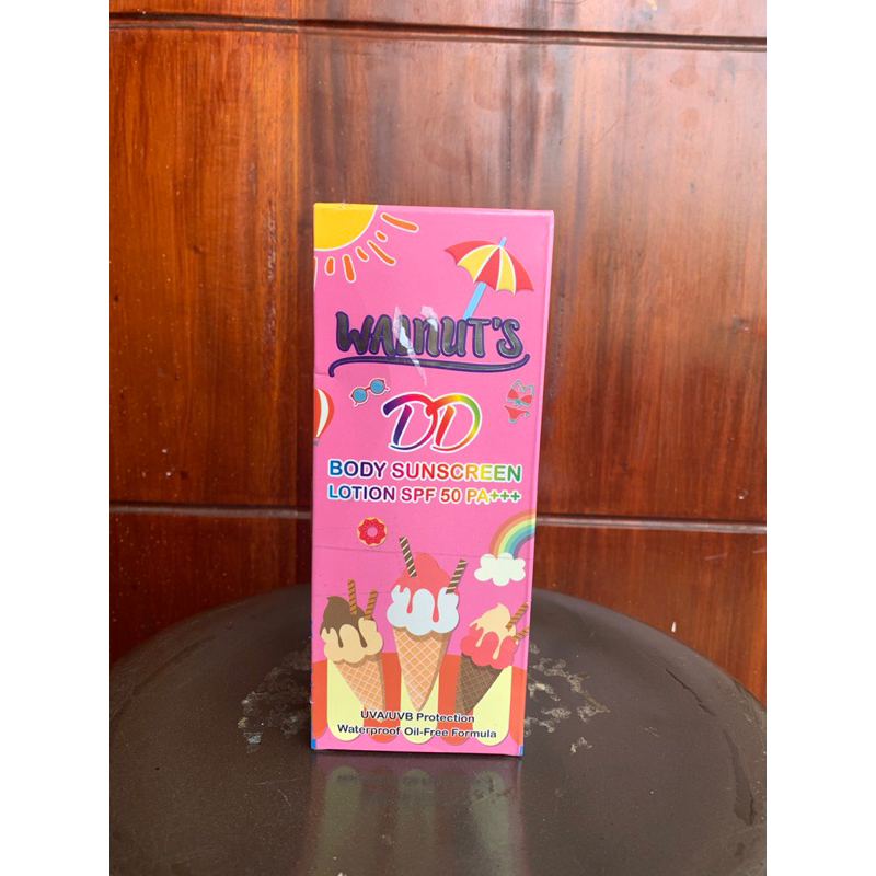 Jual WALNUTS DD BODY SUNSCREEN LOTION SPF 50 PA+++ 150ml | Shopee Indonesia