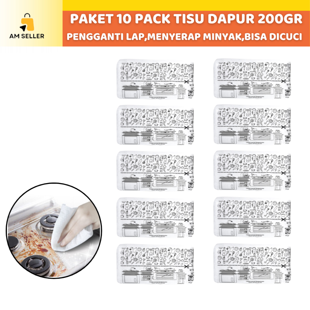 Jual PAKET 10 PACK - Tisu Dapur Be Clean 200gr / Tissue / Tisue / Tissu ...